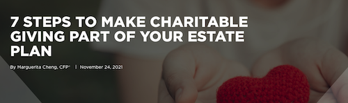 Diary of a CFP® Pro: 7 Steps to Make Charitable Giving Part of Your ...